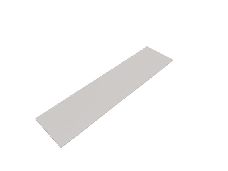 Rubbermaid White Shelf Board 47.8-in L x 11.8-in D (1 Decorative ...