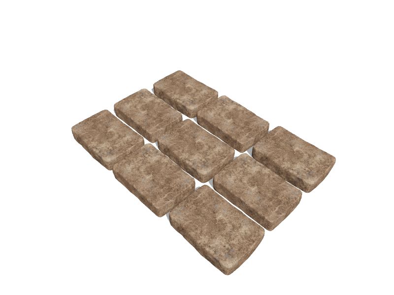 9-in L x 6-in W x 2-in H Rectangle Jaxon Concrete Patio Stone 205612 at ...
