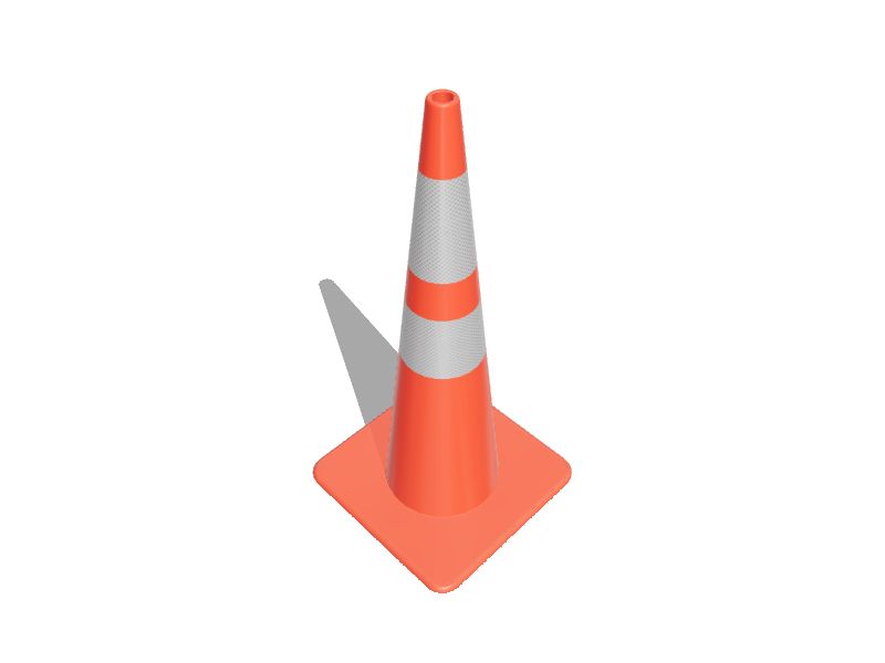 Work Area Protection 28-in Orange Traffic Safety Cone in the Traffic ...