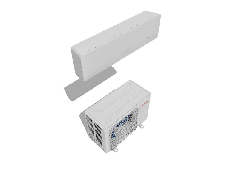 Bosch Climate 5000 Dual Zone 27000-BTU 23 SEER Ductless Mini Split Air ...