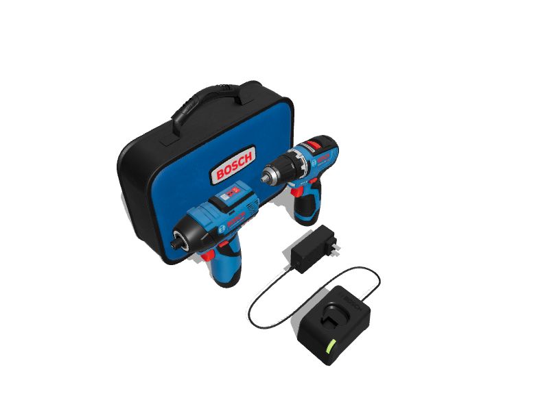 Bosch 12-volt 2-Tool Brushless Power Tool Combo Kit with Soft Case (2 ...