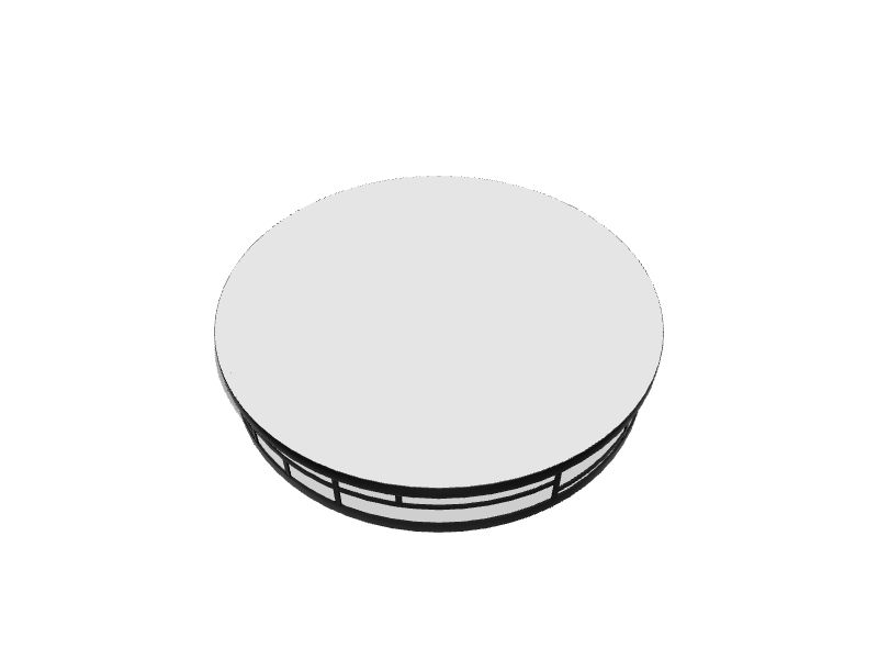 allen + roth Daphne 1-Light 5.45-in Matte Black LED Flush Mount Light ...