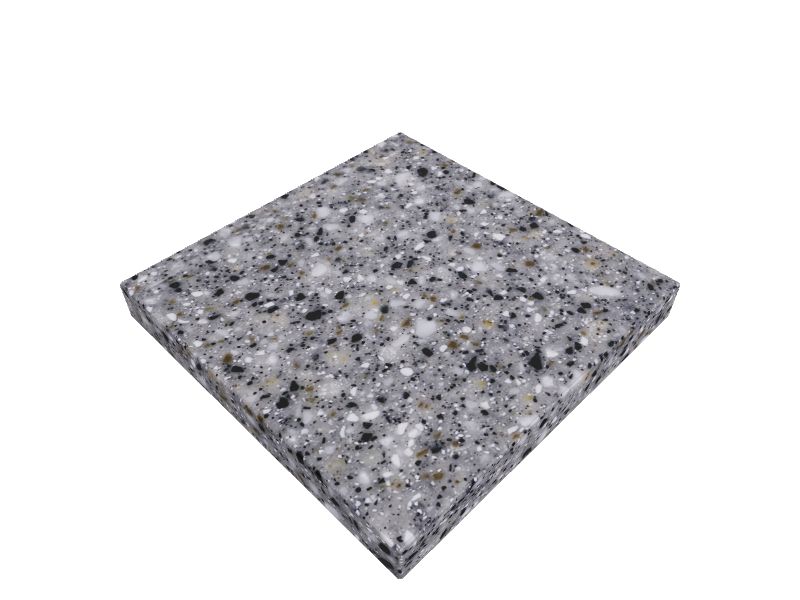allen + roth Mist Solid Surface Gray Kitchen Countertop SAMPLE (4-in x ...
