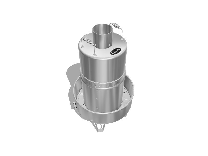 Orion Cooker 206-Sq in Stainless Steel Vertical Charcoal Smoker at ...