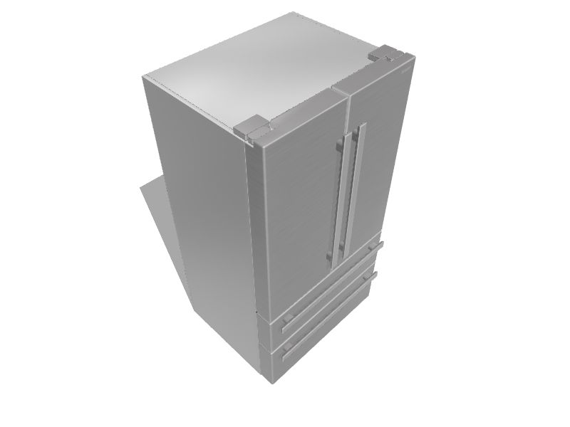 Sharp 22.5-cu ft 4-Door Counter-depth French Door Refrigerator with Ice ...