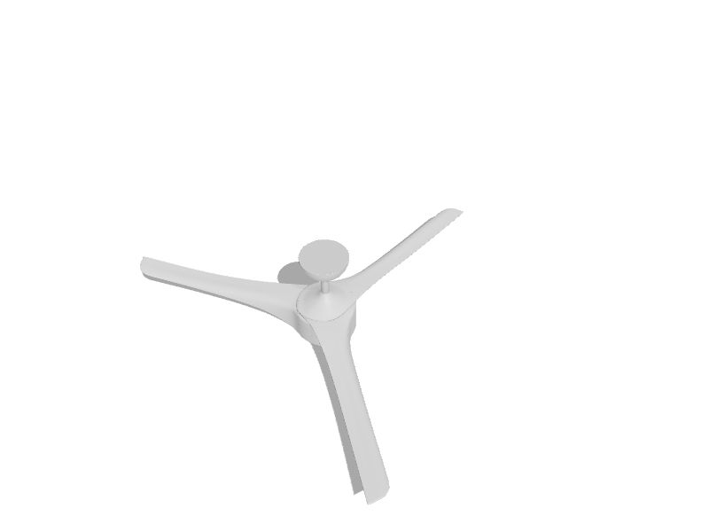 Star Fans Star Fans Star X 57-in Matte White Integrated LED Indoor ...