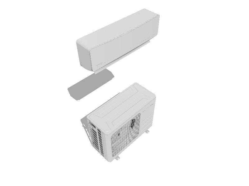 DuctlessAire Dual Zone 27000-BTU 21 SEER Ductless Mini Split Air ...