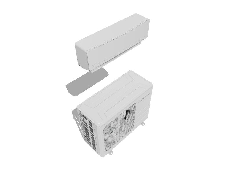DuctlessAire Dual Zone 27000-BTU 21 SEER Ductless Mini Split Air ...