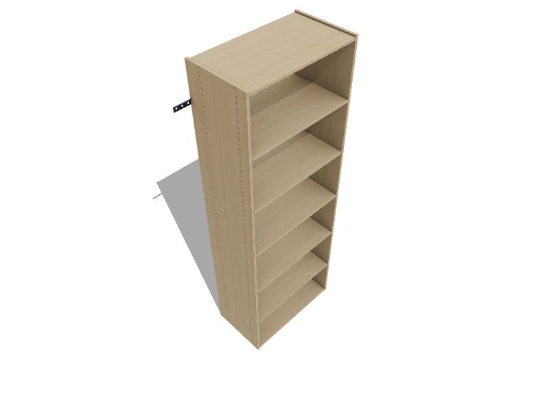 Easy Track 1.33-ft to 2.1-ft W x 7-ft H Honey Blonde Solid Shelving ...