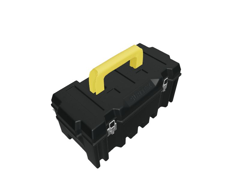 SURTEK 10.04-in Black Plastic Tool Box in the Portable Tool Boxes ...