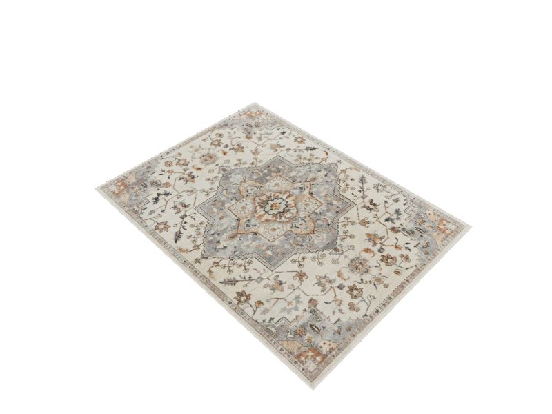 allen + roth with STAINMASTER Tess 9 X 12 (ft) Cream Indoor/Outdoor ...