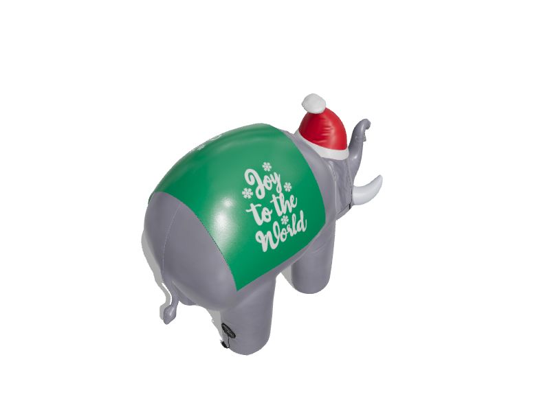 Gemmy 3.9-ft Lighted Elephant Christmas Inflatable at Lowes.com