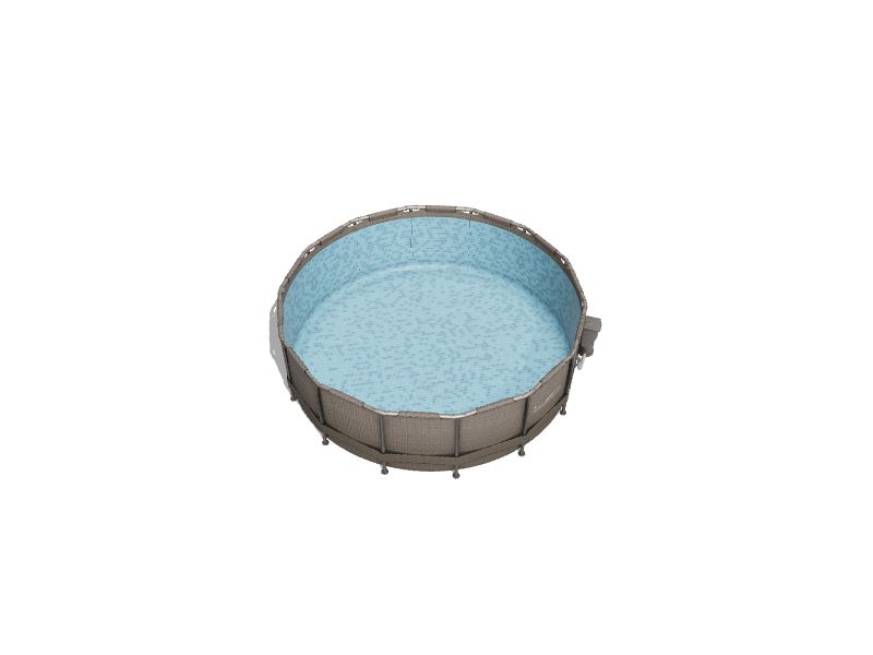 Summer Waves 14-ft x 14-ft x 48-in Metal Frame Round Above-Ground Pool ...