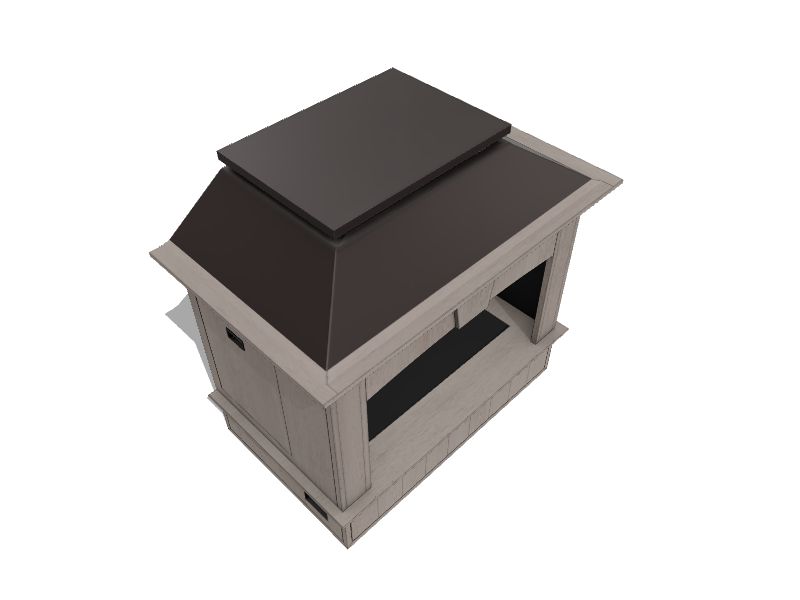 allen + roth 40000-BTU Gray Steel Liquid Propane Outdoor Fireplace ...