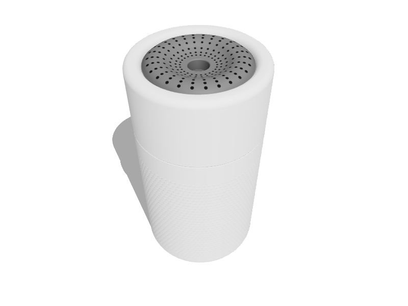 TREVA 0.2-Gallon Tabletop Evaporative Electronic Humidifier (For Rooms ...