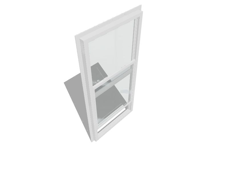 RELIABILT 105 Series 35-1/2-in x 71-1/2-in White Exterior Vinyl New ...