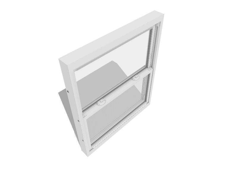 RELIABILT 3201 Series 31-3/4-in x 37-3/4-in White White Vinyl ...