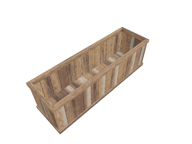 Style Selections Rectangle 39.96-in W x 12-in H Brown Wood Traditional ...