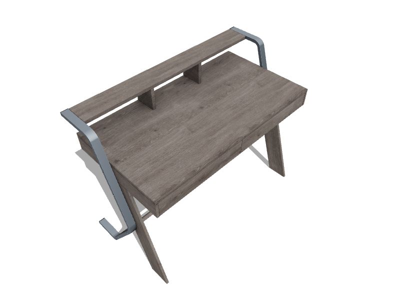 Tribesigns Hoga-F1146 23-in Gray Traditional Pine Computer Desk Hutch ...