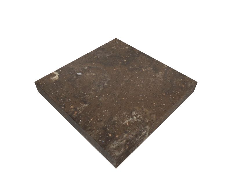 allen + roth Mocha Concrete Solid Surface Brown Kitchen Countertop ...