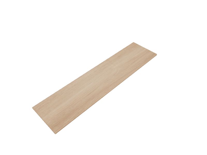 Rubbermaid Organic Ash Shelf Board 47.8-in L x 11.8-in D (1 Decorative ...
