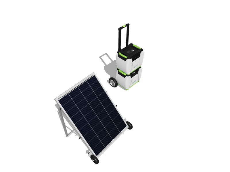NATURE'S GENERATOR 1440-Watts Portable Power Station (3 Solar Panels ...