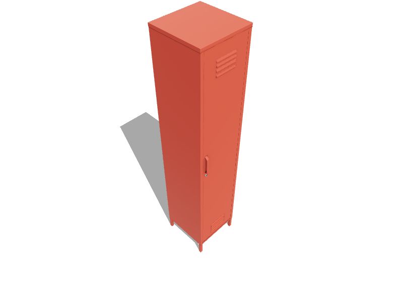 Ameriwood Home Cache 42.99-in W x 72.83-in H x 15.75-in D Steel Full ...