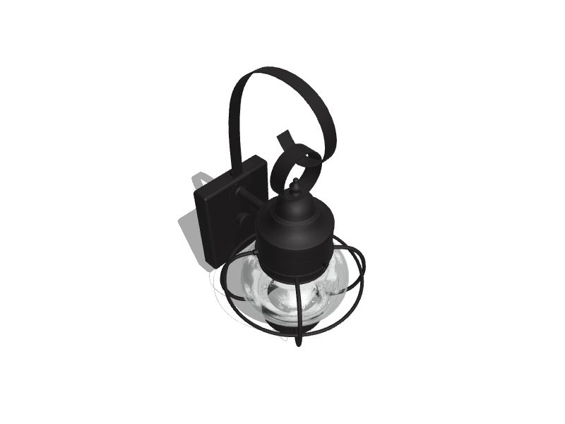 allen + roth Trevett 1-Light 14-in H Matte Black Outdoor Wall Light ...