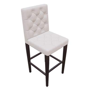 allen + roth Deep Walnut 29.9-in H Bar height Upholstered Wood Bar ...