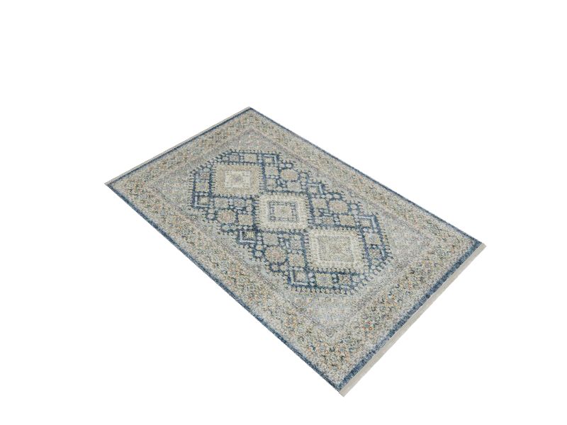 allen + roth Blue Gem 5 X 7 (ft) Navy-ivory Indoor Area Rug 2-15337-496 ...