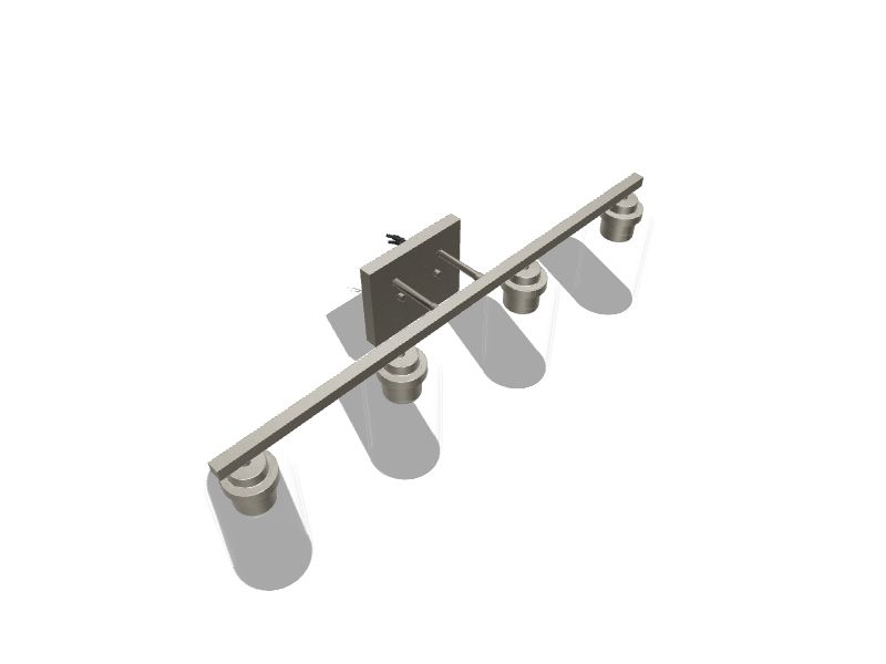 KAWOTI Nolan 30-in 4-Light Brushed Nickel Modern/Contemporary Vanity ... KAWOTI Nolan 30-in 4-Light Brushed Nickel Modern/Contemporary Vanity ...