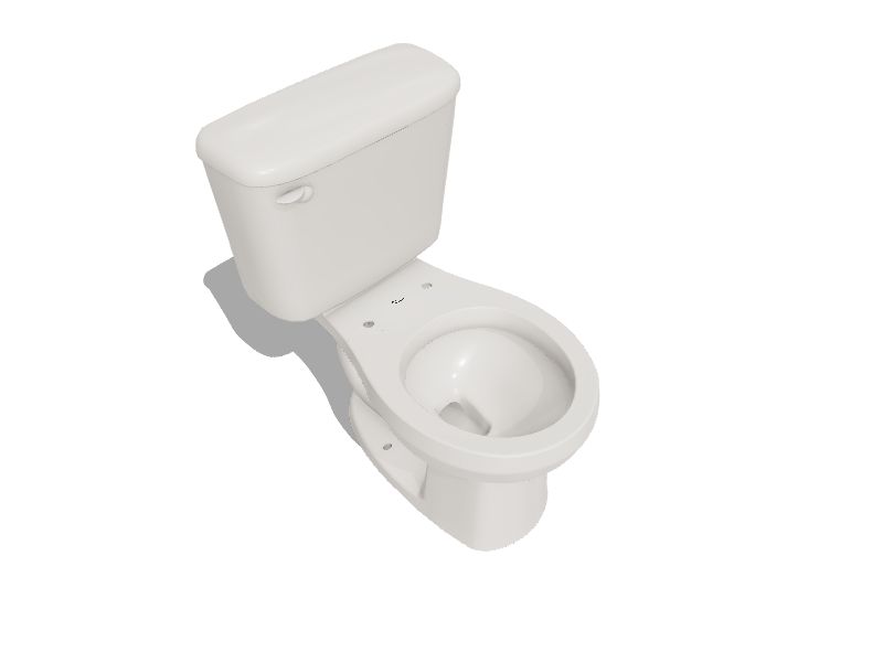 American Standard Colony White Round Standard Height 2-piece Toilet 10 ...