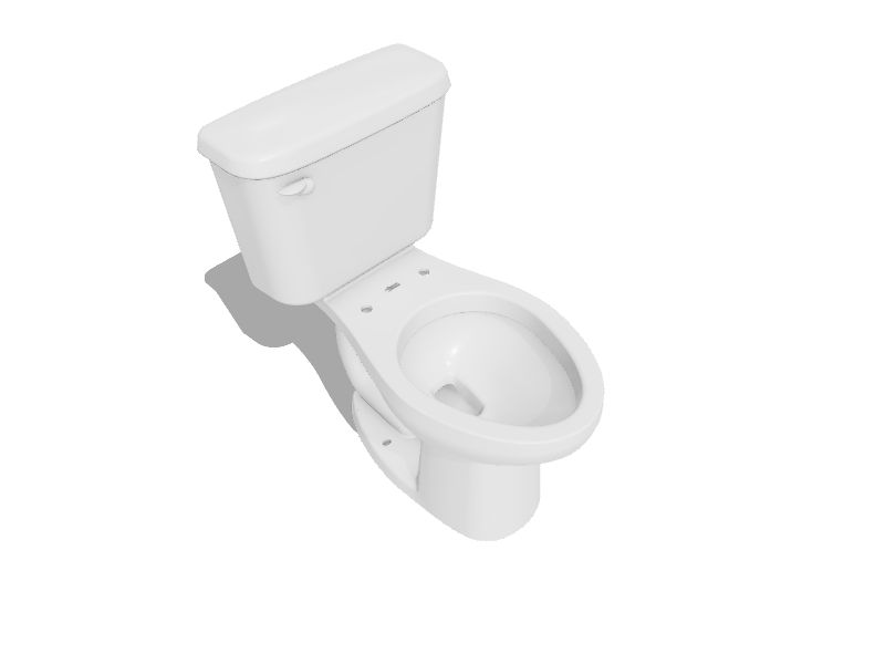 American Standard Colony White Elongated Chair Height 2-piece Toilet 10 ...