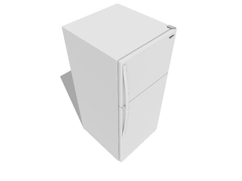 Whirlpool 14.3-cu ft Top-Freezer Refrigerator (White) in the Top ...