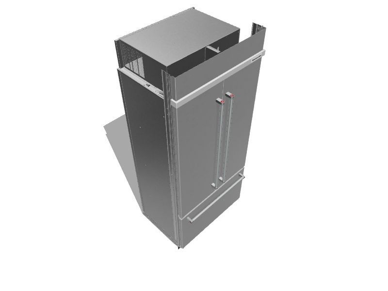 KitchenAid 20.8-cu ft Built-In French Door Refrigerator with Ice Maker ...