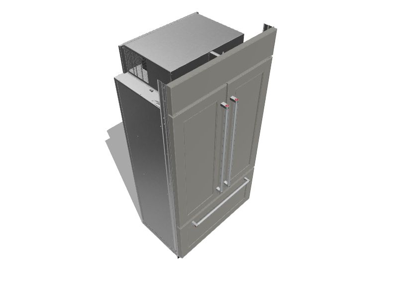 KitchenAid 24.2-cu ft Built-In French Door Refrigerator with Ice Maker ...