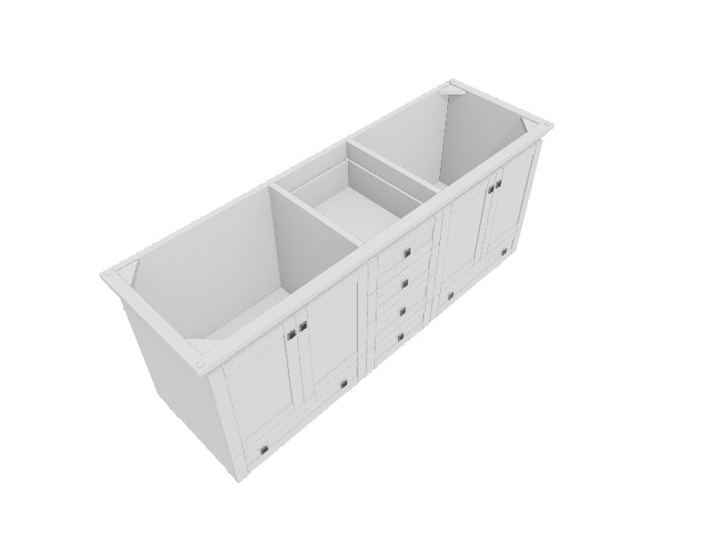 Wyndham Collection Acclaim 72-in White Bathroom Vanity Base Cabinet ...