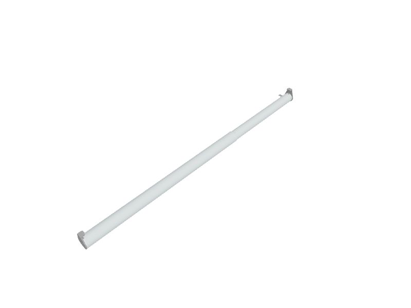 Project Source Closet Rod 30-in L x 1.25-in H Extendable White Metal ...