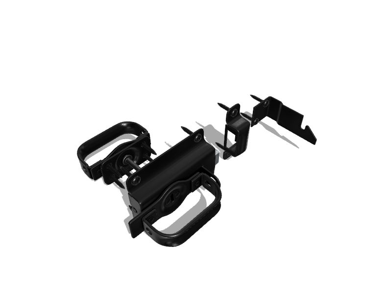 National Hardware 11.34-in Steel-Painted Gate Latch in the Gate Hardware department at Lowes.com