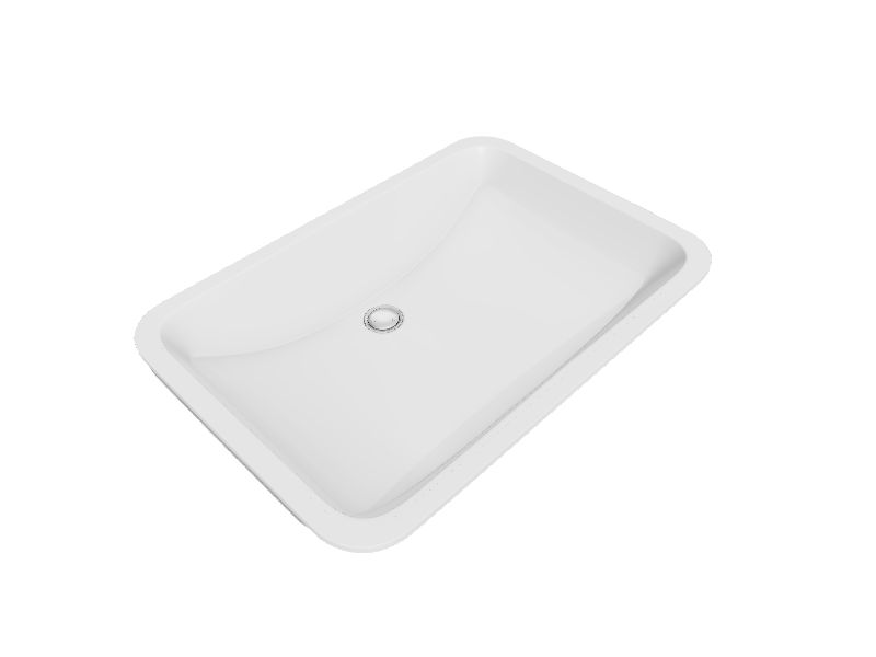 KOHLER Ladena Vitreous China Undermount Rectangular White Bathroom Sink ...