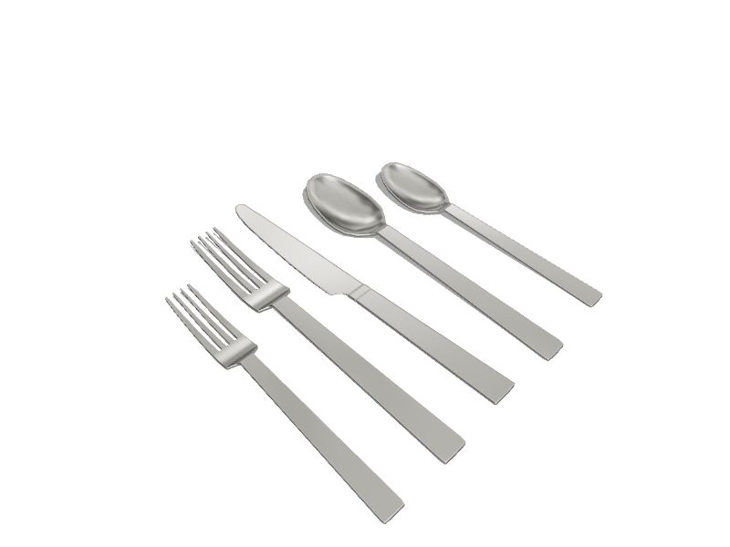 Cuisinart Rennes 20-Pieces Brushed Traditional Flatware in the Flatware ...