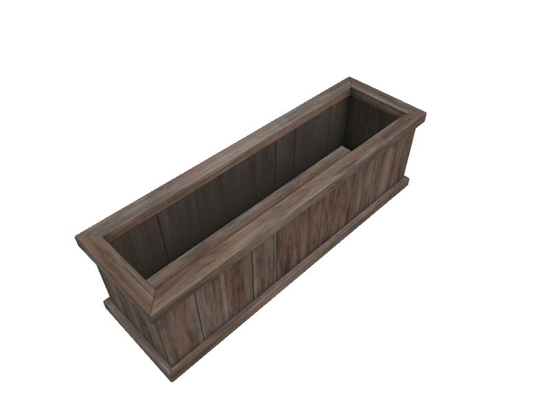 Style Selections Rectangle 12-in W Extra Large Black Wood Indoor ...