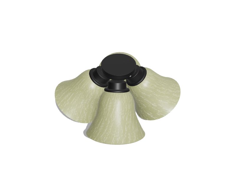 Harbor Breeze Universal 11.5-in 4-Light Bronze Incandescent Ceiling Fan ...