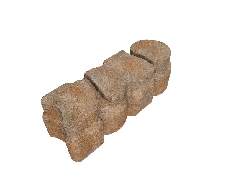 Keystone Alameda 12-in L x 3-in W x 3-in H Grey Buff Concrete Straight ...