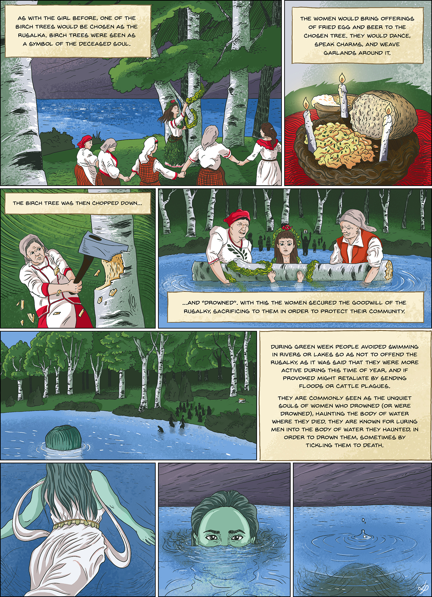 Rusalka - water spirit | Slavic Folklore & Mythology