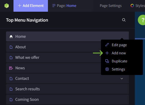 Adding and Duplicating pages
