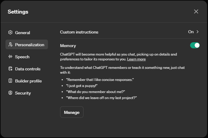Comprehensive Guide to Unlock ChatGPT's Memory