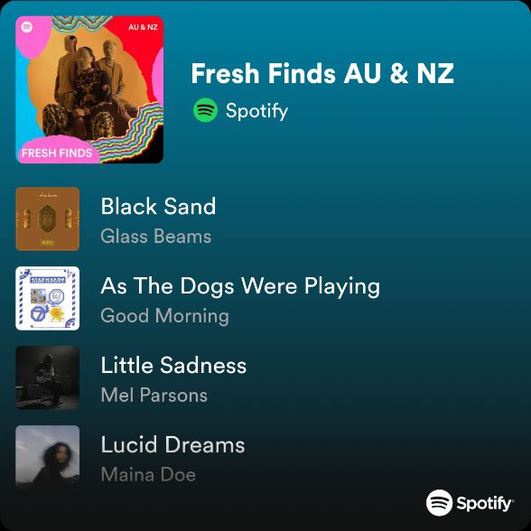 Fresh Finds AU & NZ - playlist by Spotify | Spotify