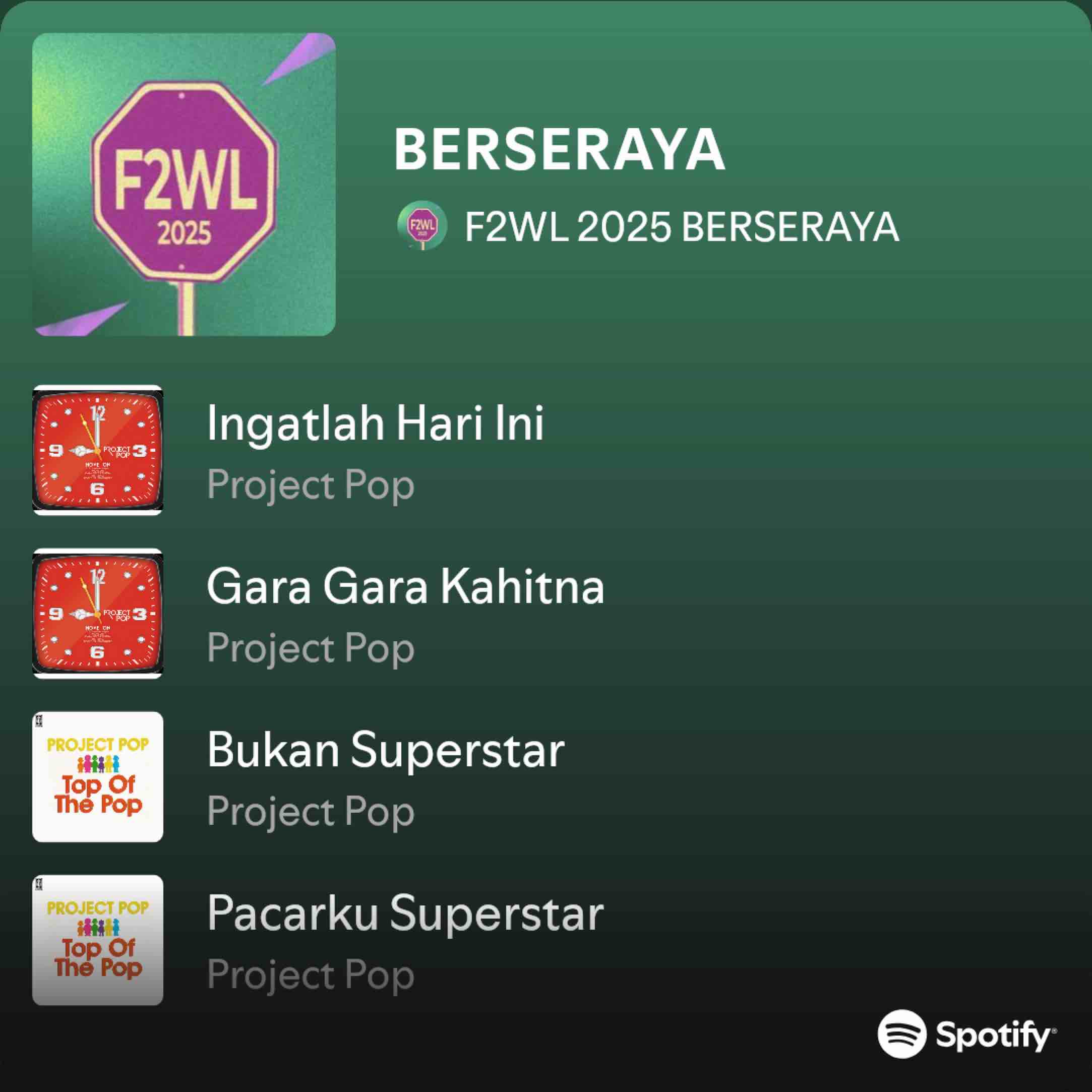 BERSERAYA - playlist by F2WL 2025 BERSERAYA | Spotify