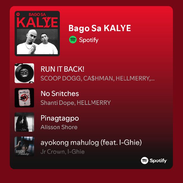 Bago Sa KALYE | Spotify Playlist
